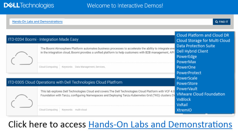 Interactive Demos, Dell Technologies | PDF