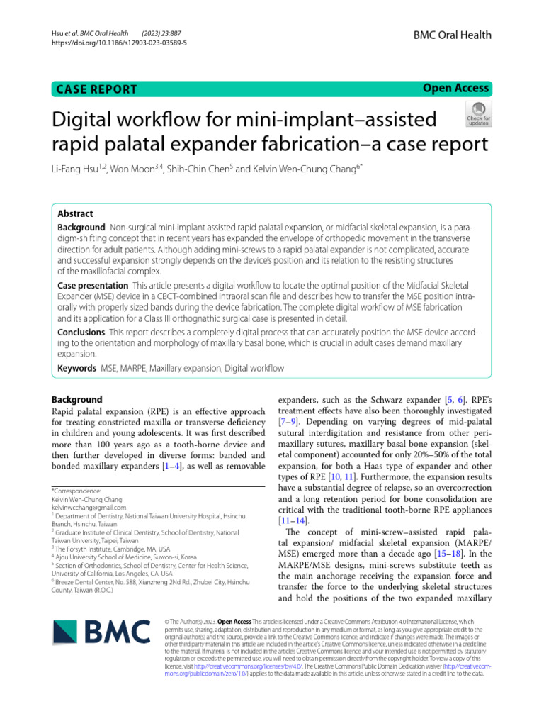 15 - Digital Workflow For Mini-implant-Assisted Rapid Palatal Expander ...