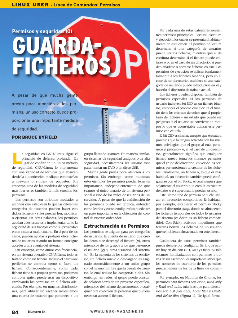 Articulo - Seguridad de Ficheros | PDF | Archivo de computadora ...