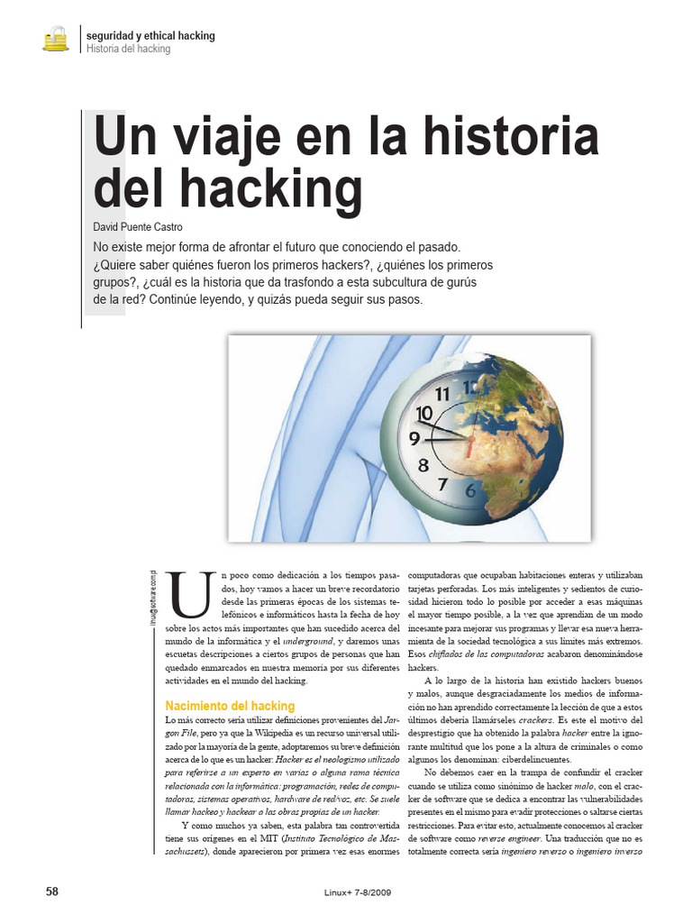 Historia del Hacking y su Evolución | PDF | Hacker de seguridad | Ñu