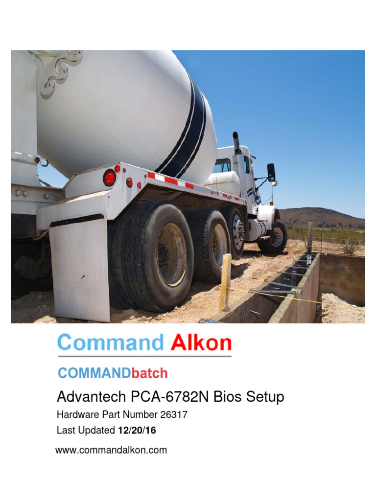 Advantech PCA-6782 BiosSetup | PDF | Bios | Booting