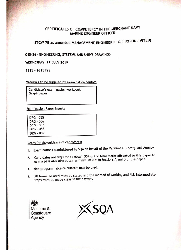 July 2019 Drawing Question Paper | PDF