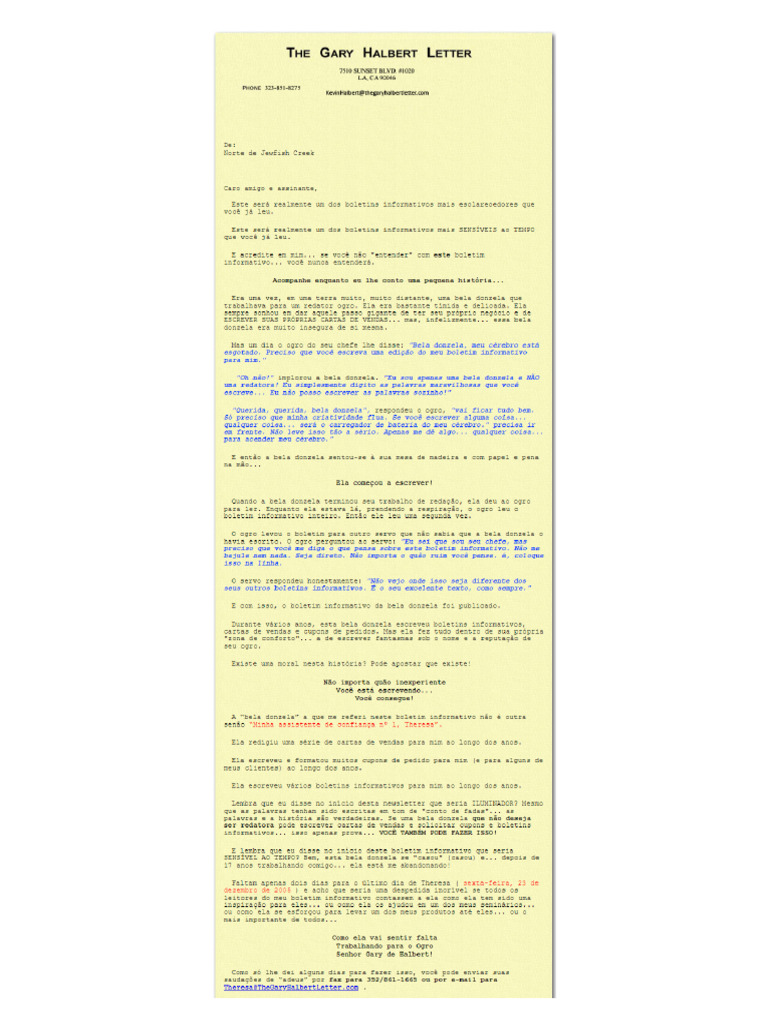 Thegaryhalbertletter 058 | PDF