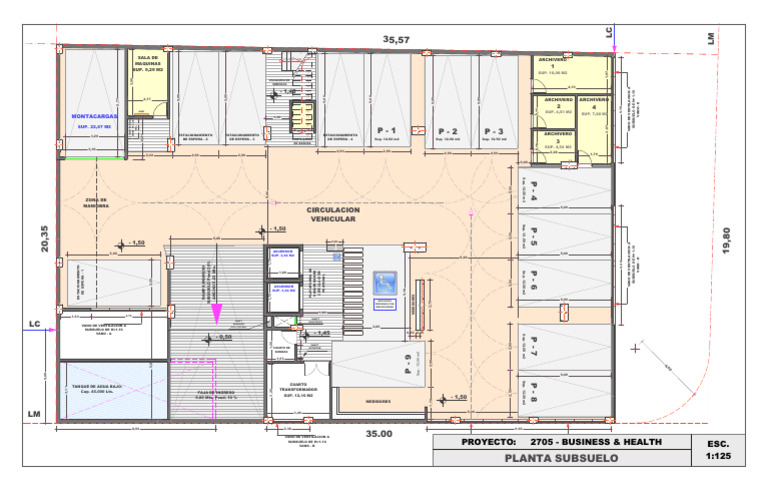 Plano Subsuelo Proyecto 2705 | PDF