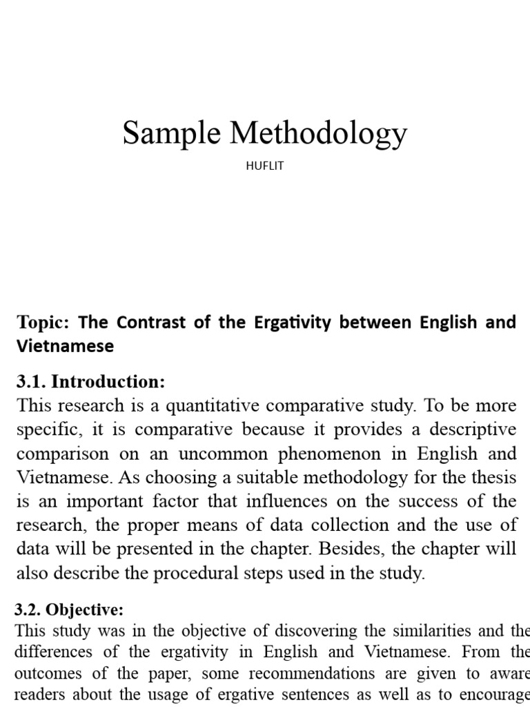 Sample Methodology | Download Free PDF | Survey Methodology | Methodology