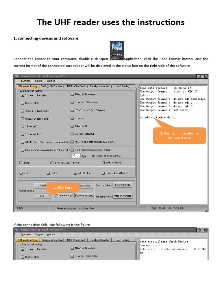 UHF Reader 18 Demo Software Guide | PDF | Input/Output | Wi Fi