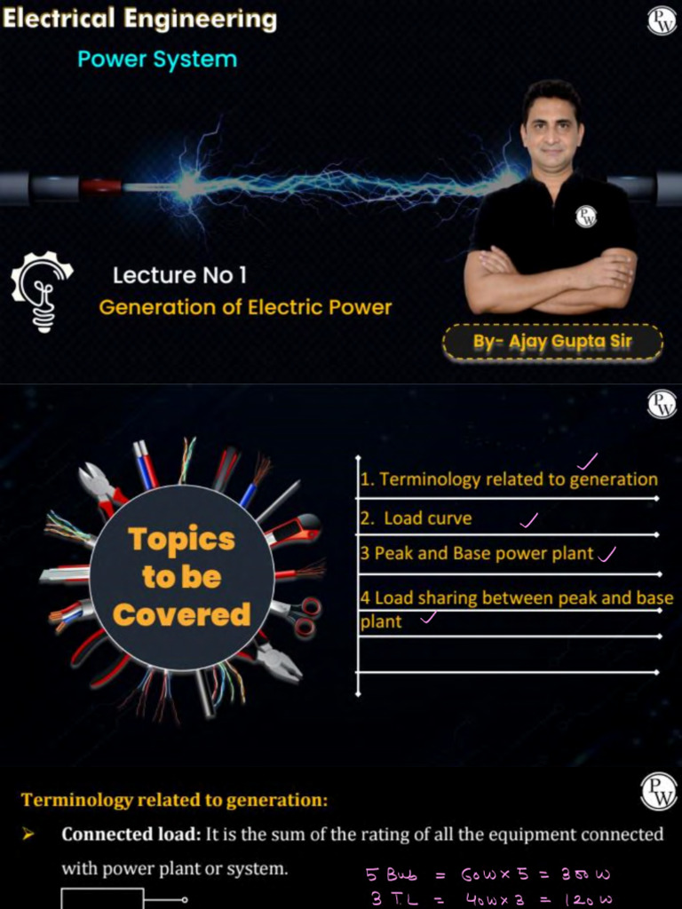 Generation of Electric Power | PDF