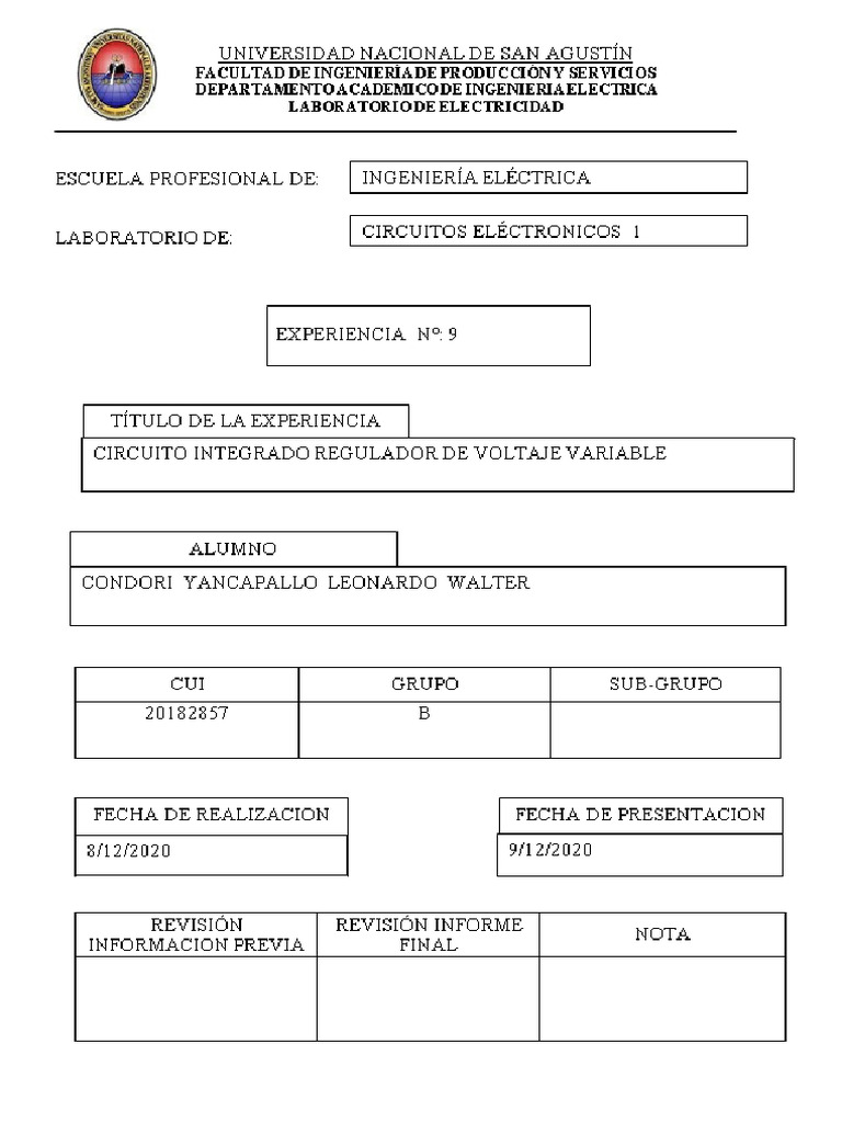 Epi Laboratorio Citro B Condori Yancapallo Leonardo Walter 9 | PDF ...