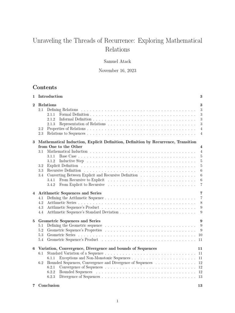 Series and Sequences | PDF | Limit (Mathematics) | Sequence
