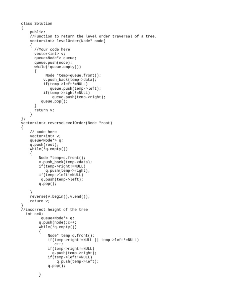 Trees (Code) | PDF | Queue (Abstract Data Type) | Applied Mathematics