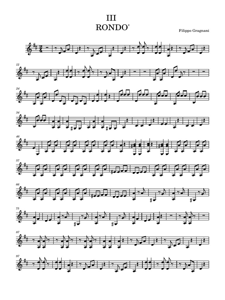 Iii Rondo' | PDF