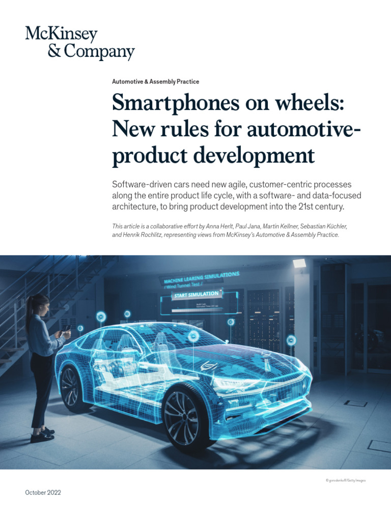 Smartphones On Wheels New Rules For Automotive Product Development ...