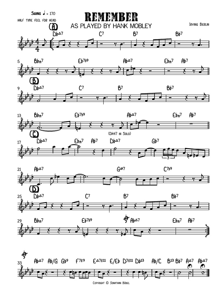 Remember - Hank Mobley | PDF