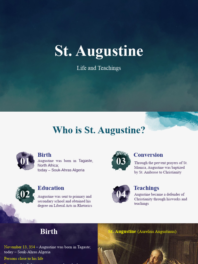 1 - Life and Teachings of St. Augustine | PDF | Augustine Of Hippo ...