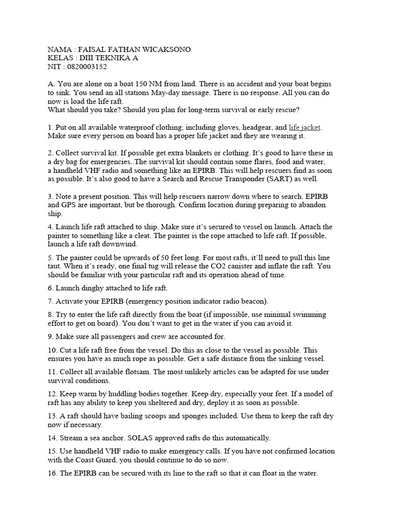 03 - Faisal Fathan Wicaksono - Unit 9 Part A | PDF | Ships | Water Transport