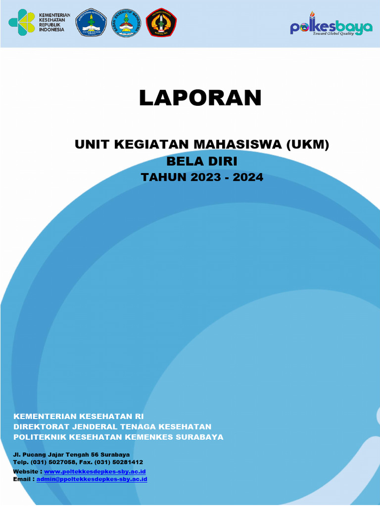 Laporan UKM Beladiri Periode 2023-2024 | PDF