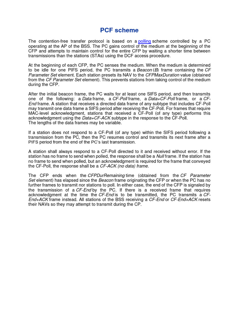 PCF Scheme Et Exercice | PDF