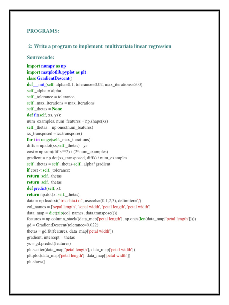 ML Lab....... 3-Converted New | PDF | Artificial Intelligence | Intelligence (AI) & Semantics