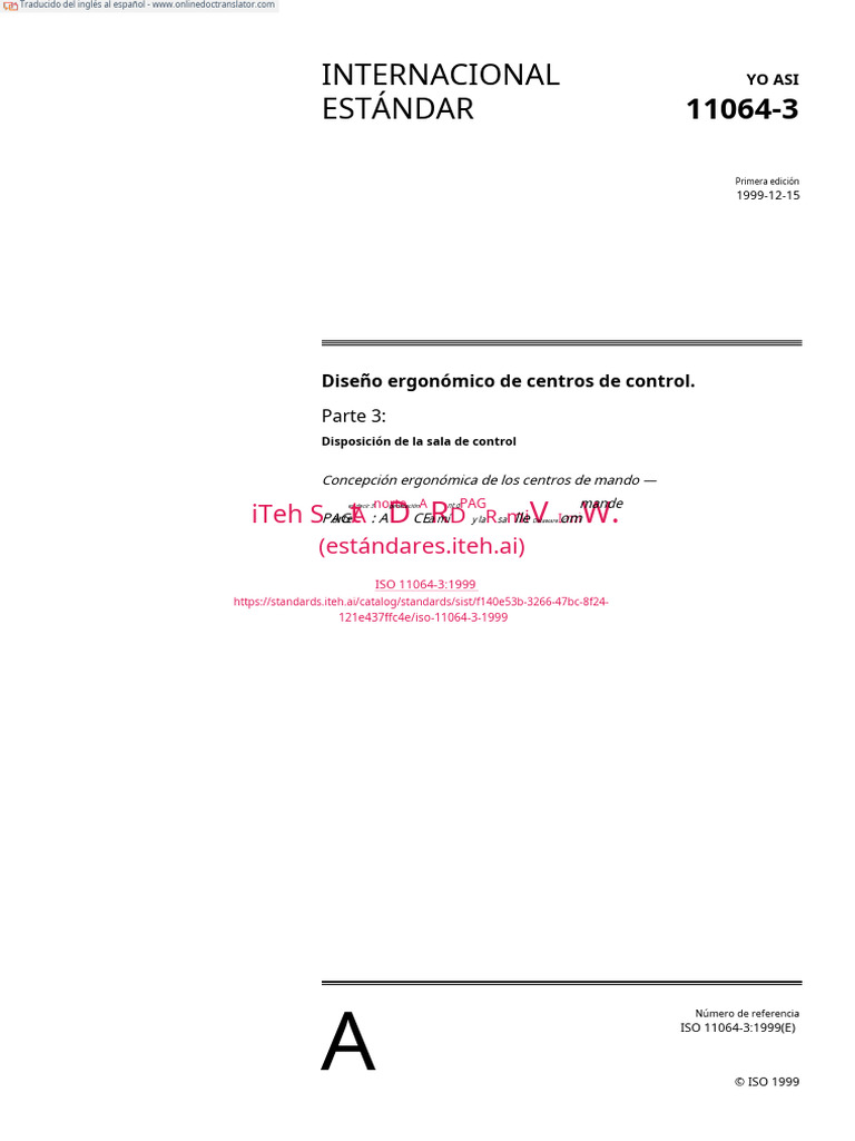 ISO 11064 3 1999.en - Es | PDF | Diseño | Organización internacional ...