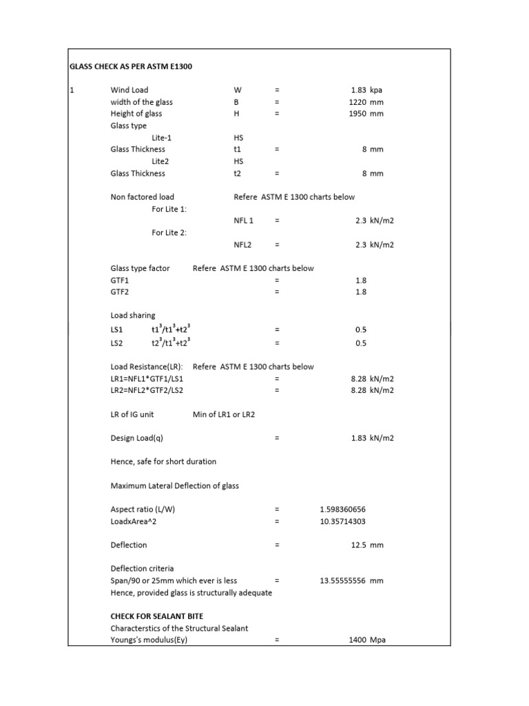 Structural Cals For UCW | PDF | Bending | Buckling