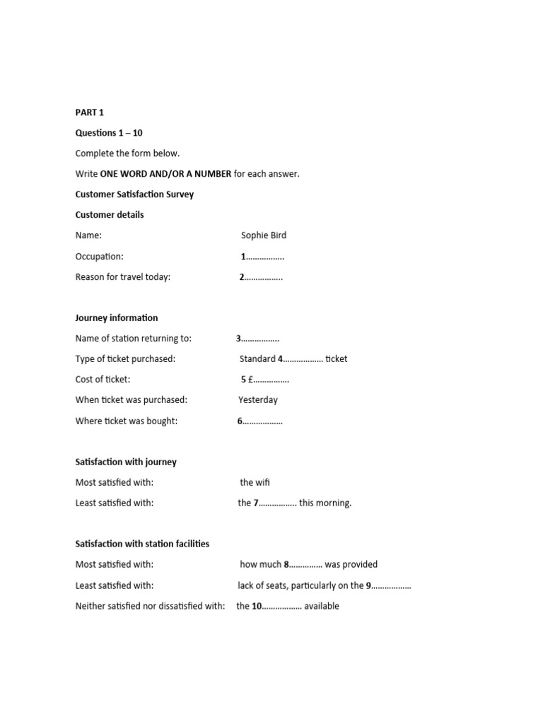 Customer Satisfaction Survey Template | PDF | Business | Games & Activities