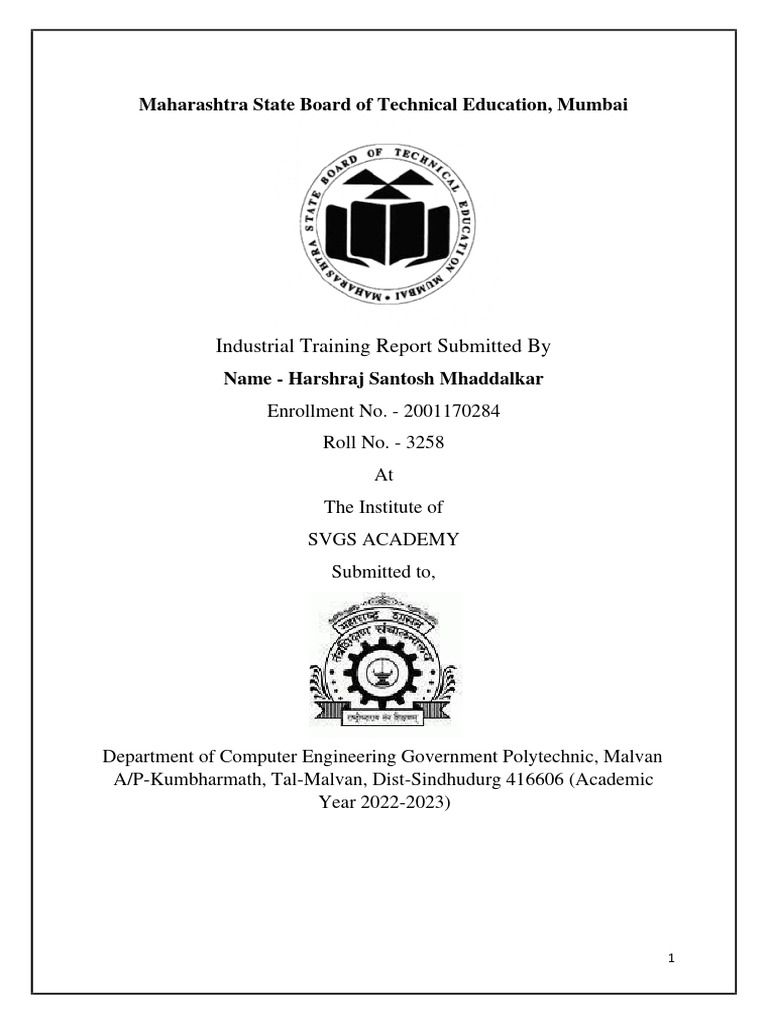 Industrial Training Report (HM) | PDF | Python (Programming Language ...