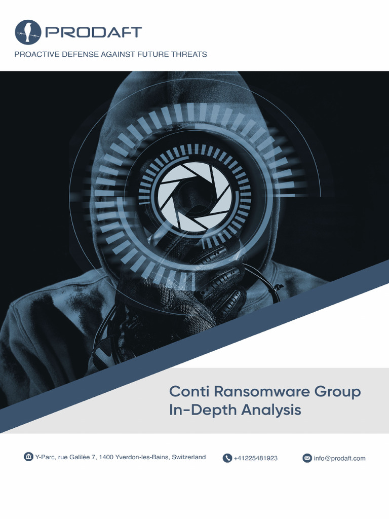 (Conti) Ransomware Group In-Depth Analysis | PDF | Ransomware | Malware