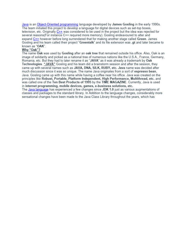 Document 26 | PDF | Java (Programming Language) | Programming Paradigms