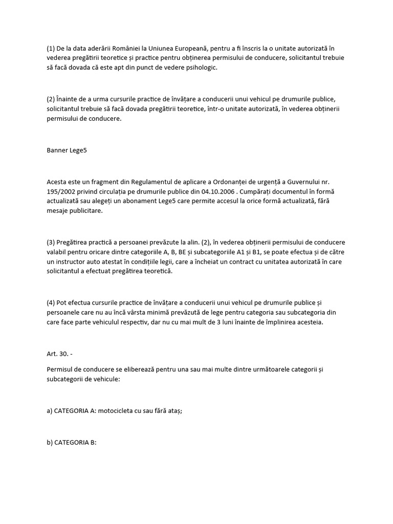 Despre Scoala de Soferi | PDF