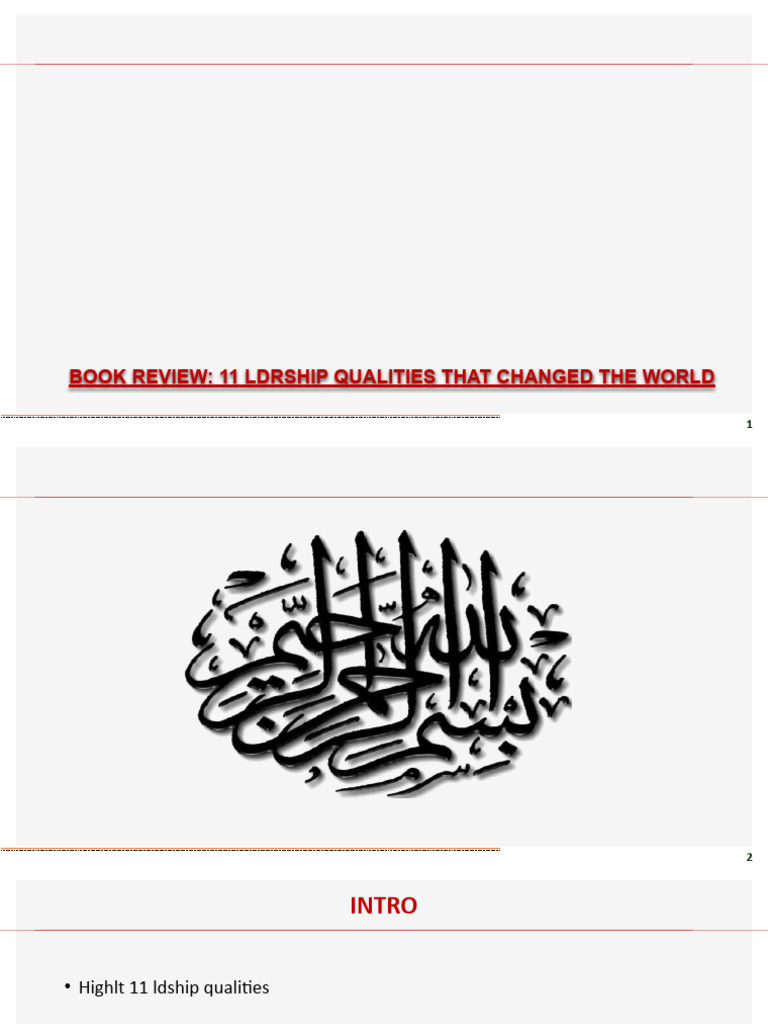 Leadership Qualities from Muhammad PBUH | PDF | Leadership