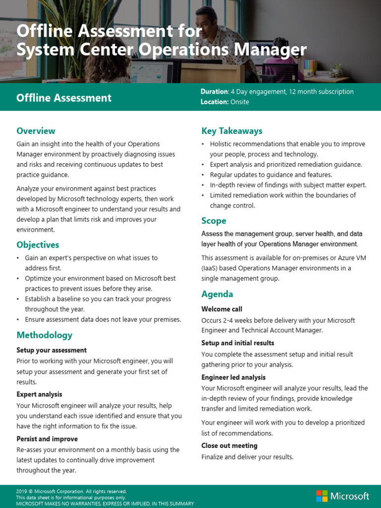 Offline Assessment For SCOM | PDF | Databases | Cloud Computing