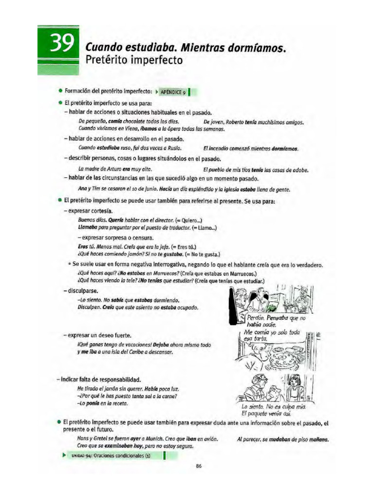 Preterito Imperfecto e Indefinido Avanzado | PDF