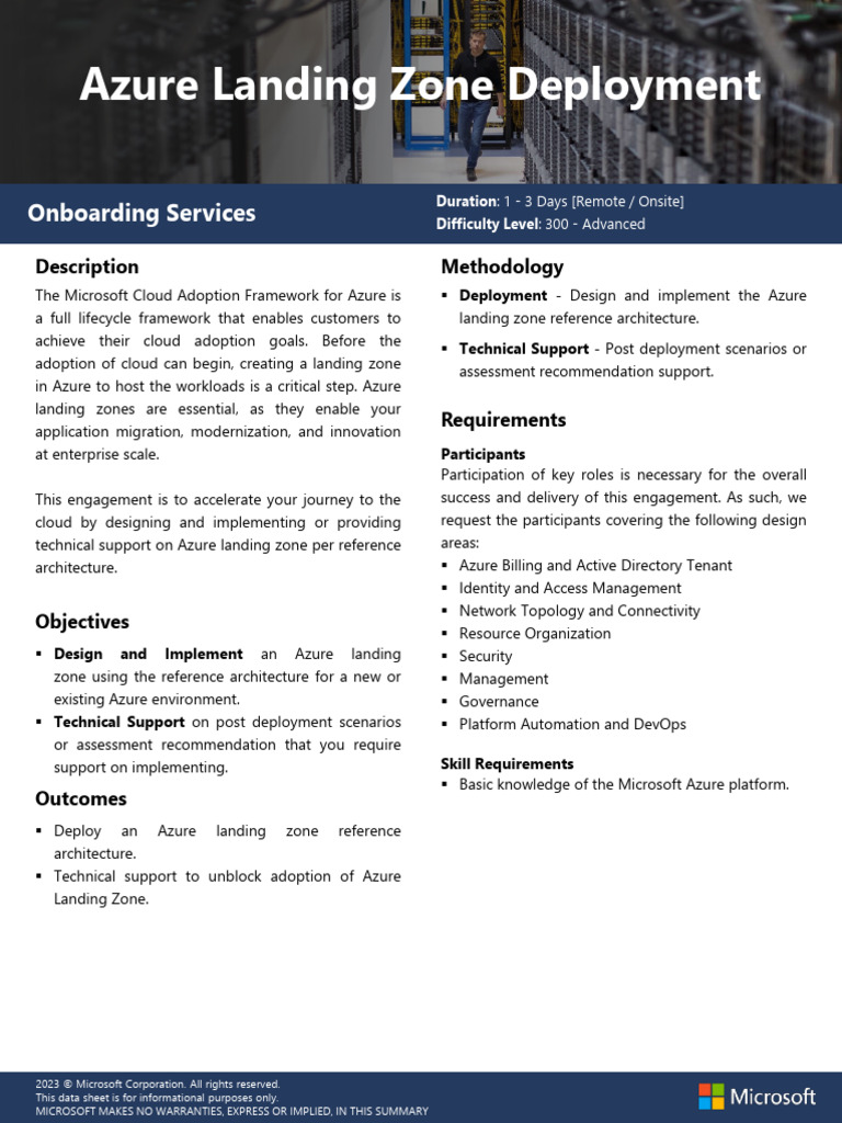 Azure Landing Zone Deployment Guide | PDF | Microsoft Azure | Cloud ...