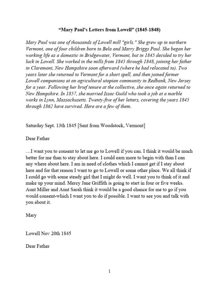 Mary Pauls Letters | PDF