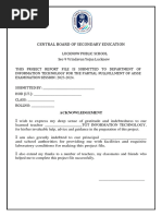 Class 10 Project File IT 2024-25 | PDF | Data Type | Databases