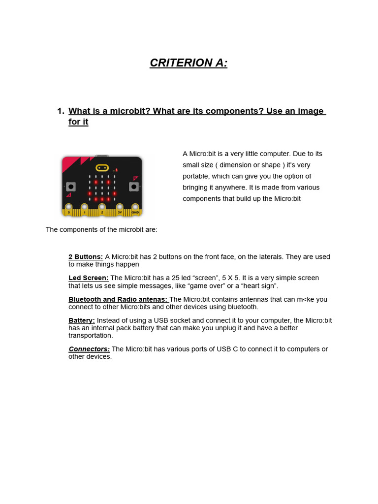 Criterion A, B, C, and D | Download Free PDF | Classes Of Computers | Computer Architecture