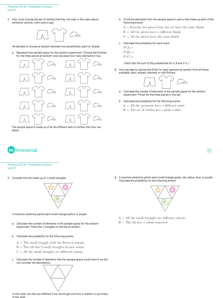 Practice XYZ 42 | PDF | Probability | Mathematics