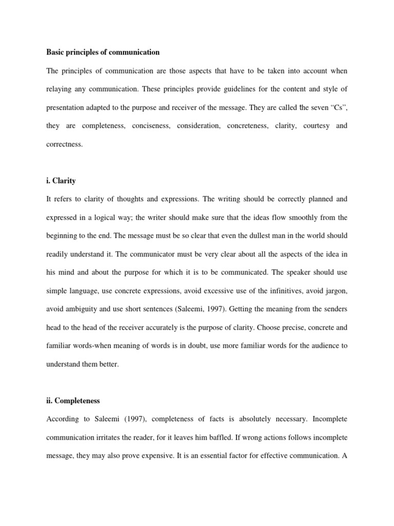 Basic Principles of Communication | PDF | Communication | Information