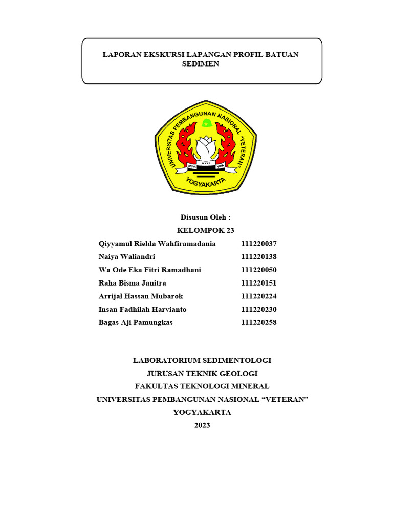 Laporan - Profil - Sedimen - Kelompok - 23 (1) - 1 | PDF