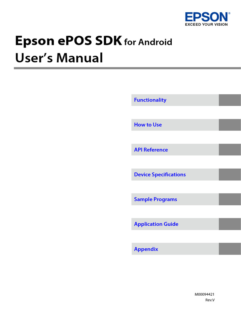 ePOS SDK Android Um en Revv | PDF | Point Of Sale | Android (Operating System)