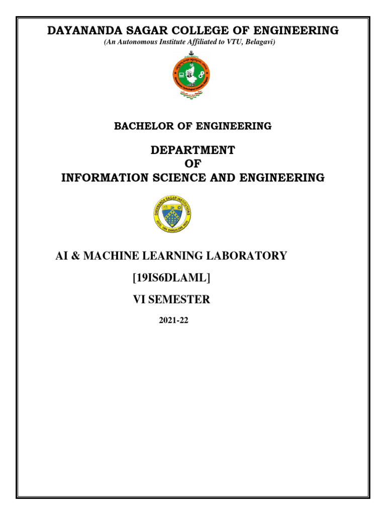 AIML Lab | PDF | Regression Analysis | Bayesian Network AIML Lab | PDF | Regression Analysis | Bayesian Network