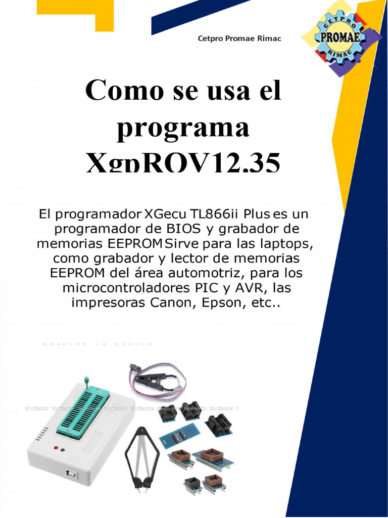 Instalación Del Programa Xgpro12.35 | Descargar gratis PDF | Hardware de la computadora ...