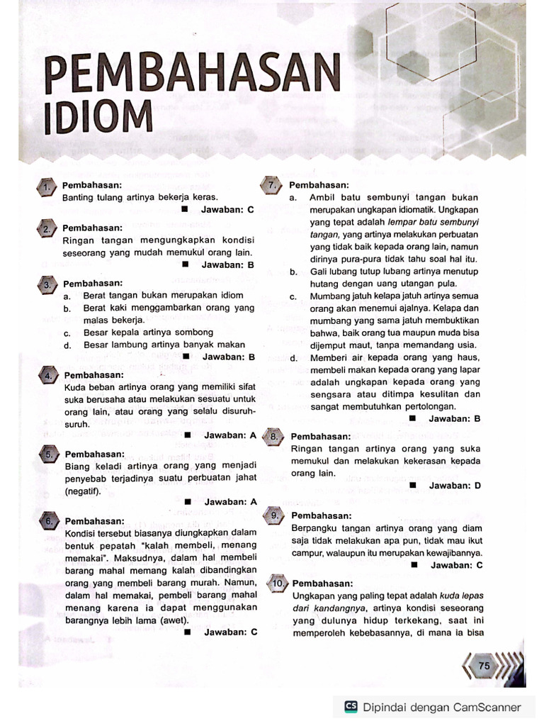 KCJ Idiom 1 | PDF