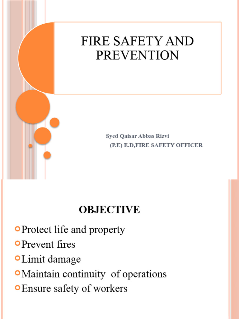 Fire Safety Presentation | PDF | Fire Safety | Fires