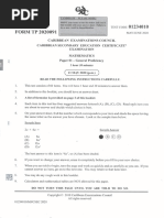 CSEC 2025 Mathematics Paper 1 | PDF | Set (Mathematics) | Mathematics