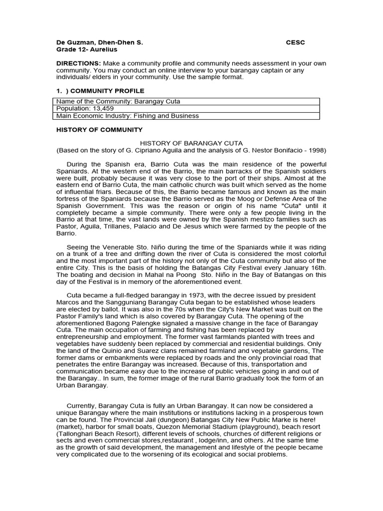 Cesc Deguzman Dhen Dhen | PDF