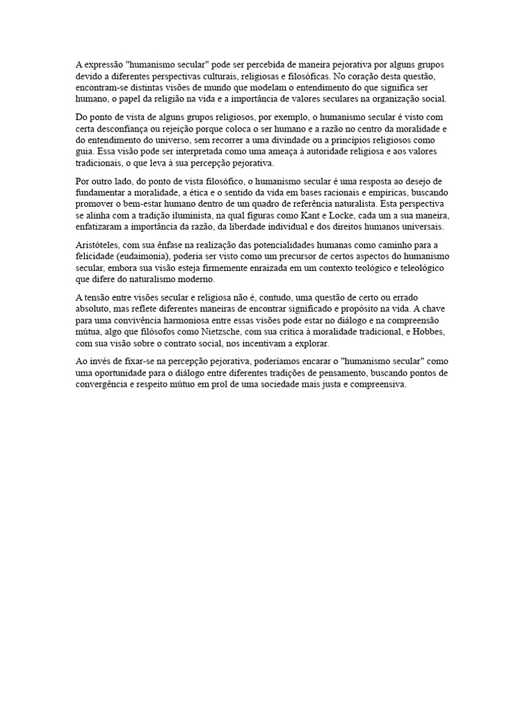 Humanismo Secular | PDF