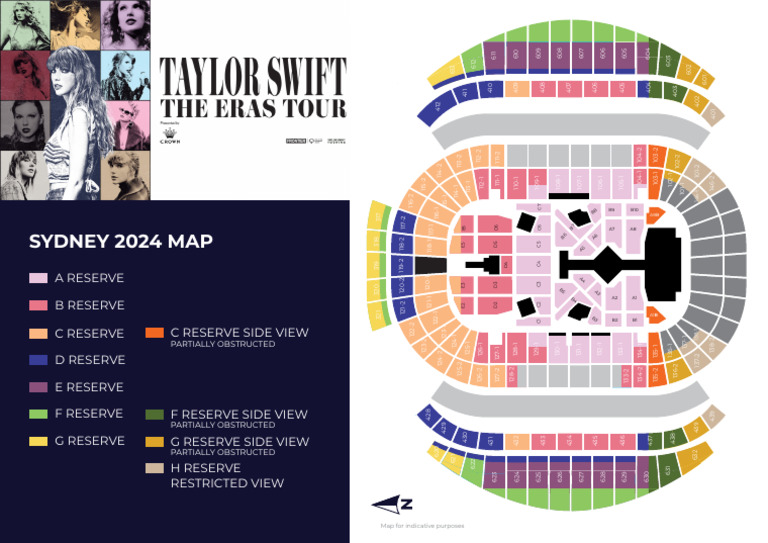 Taylor Swift - The Eras Tour - Map - Sydney | PDF | Chess Theory | Chess