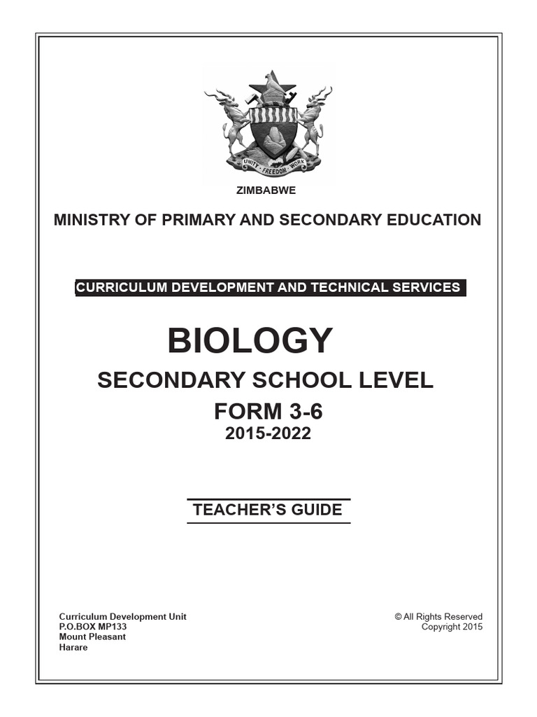 Biology Forms 3-6 | PDF | Gene | Curriculum