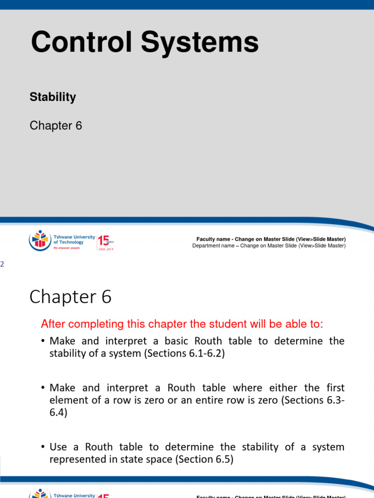 Control System Unit5 | PDF | Control Theory | Stability Theory